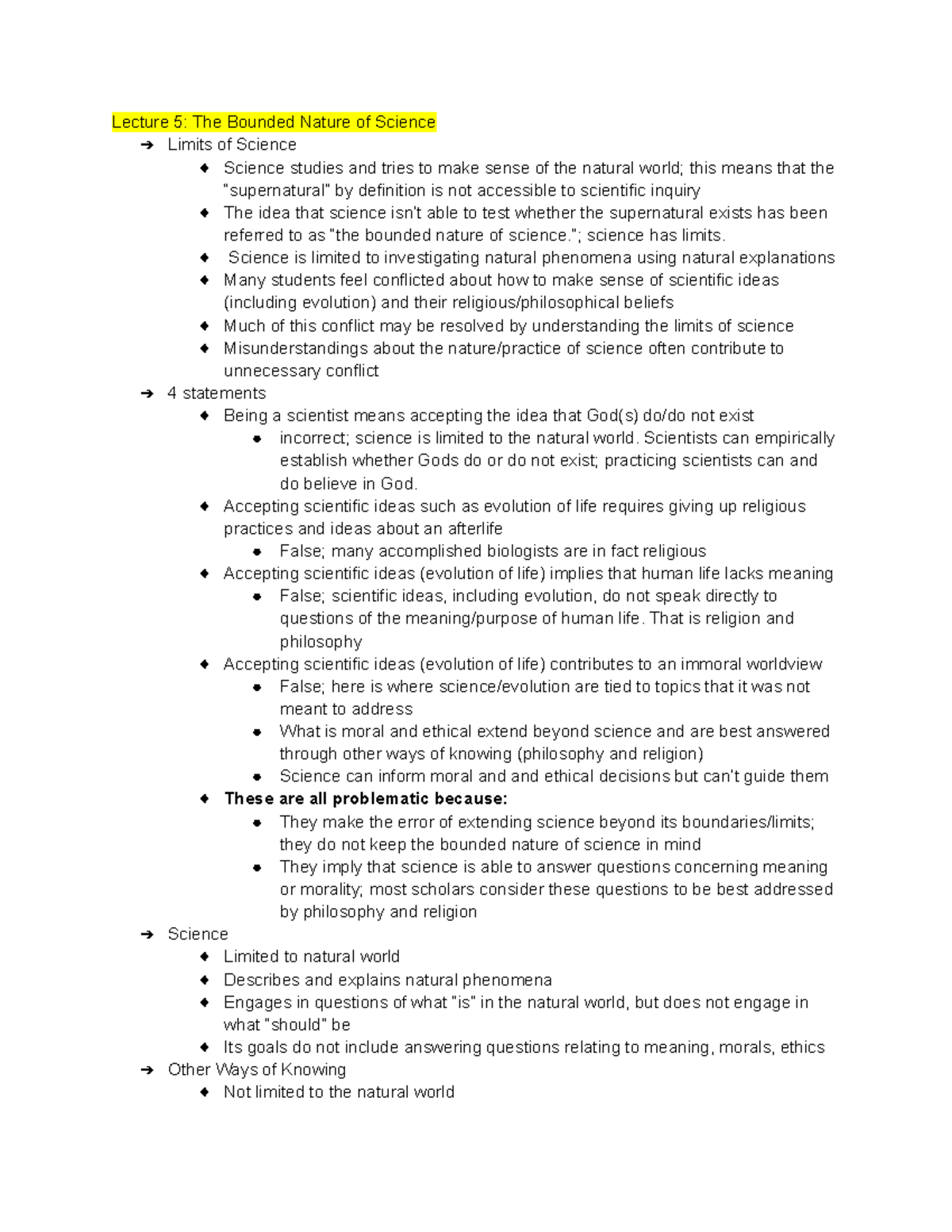UNIT 2 Lectures - Lecture notes 1-5 - Lecture 5: The Bounded Nature of ...