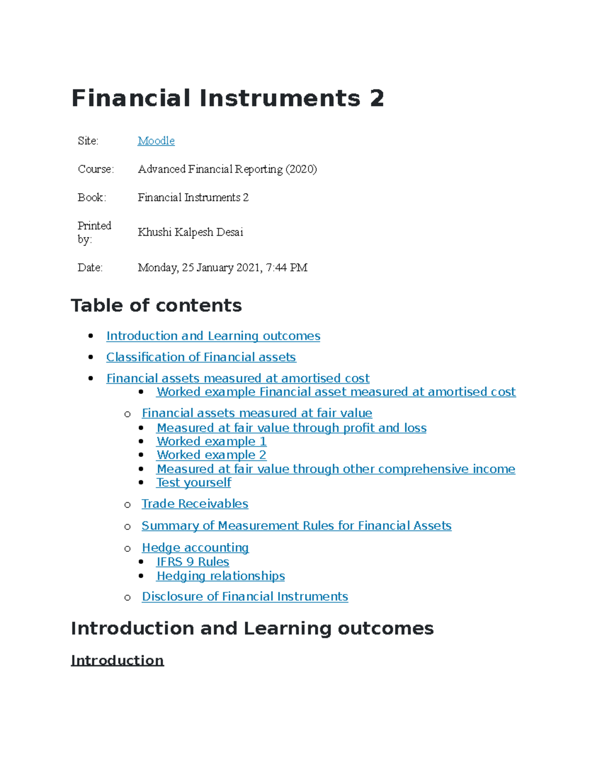 Financial Instruments 2 - It will address the classification and ...
