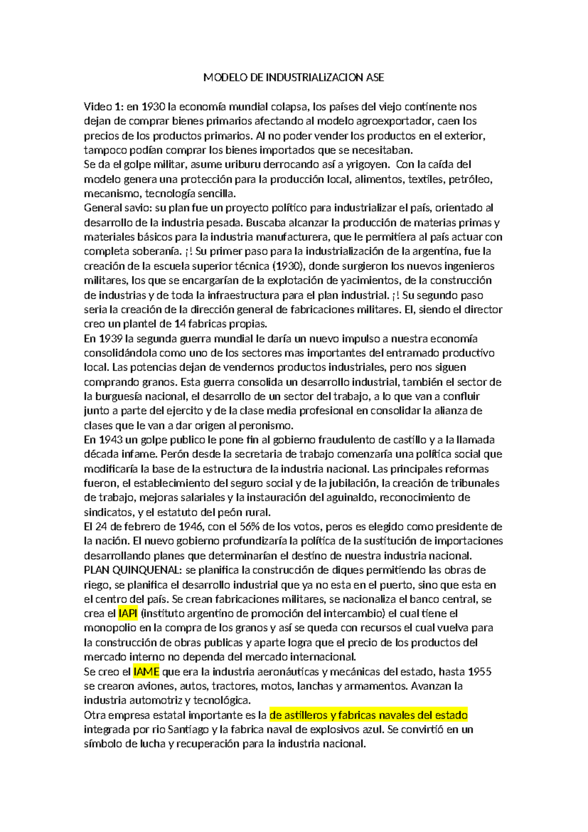 Modelo DE Industriali Zacion ASE - MODELO DE INDUSTRIALiZACION ASE ...