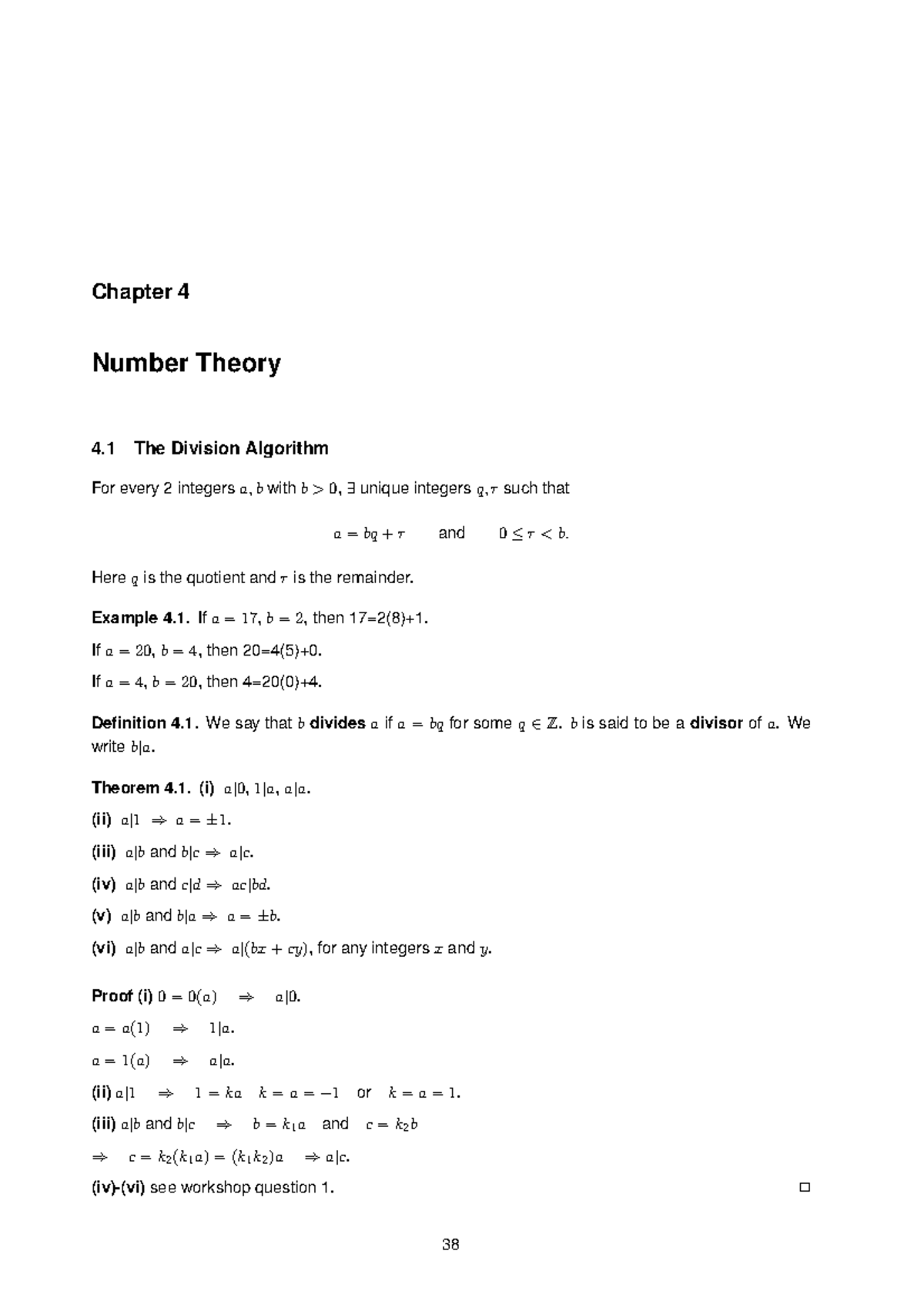 S2k Njwqlcm JDm Ep 8r-MA12002 Lecture Notes Ch4 Nth - Chapter 4 Number ...