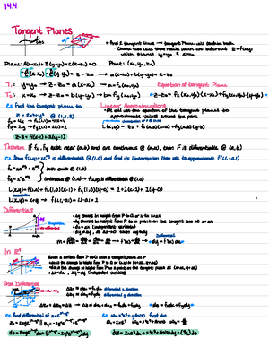 Exam 1 Note Sheet - Summary Multivariable And Vector Calculus - Magnitude IIv1 = +V - Studocu