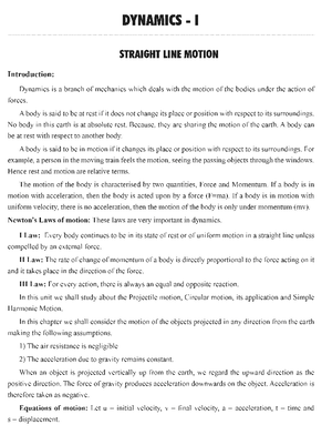 Engineering Physics 1 'Units and Measurements' - Studocu