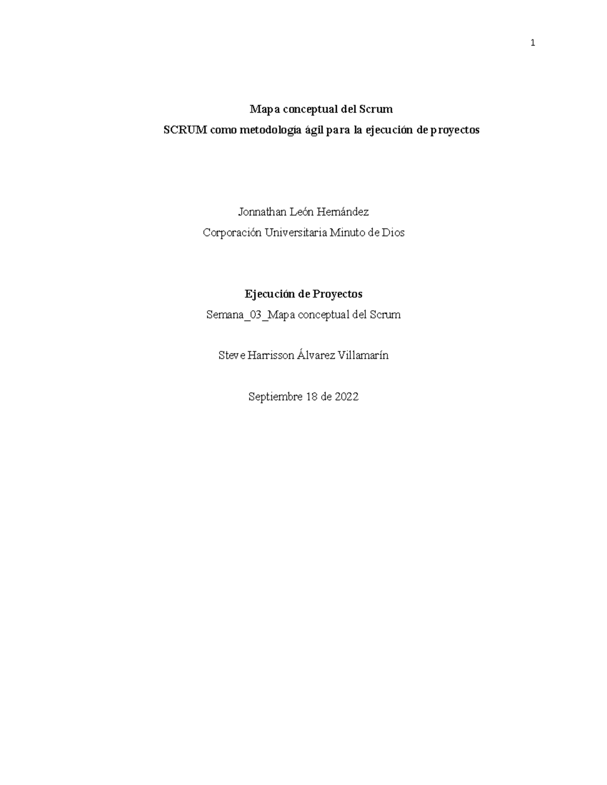 Mapa conceptual del Scrum - 1 Mapa conceptual del Scrum SCRUM como ...
