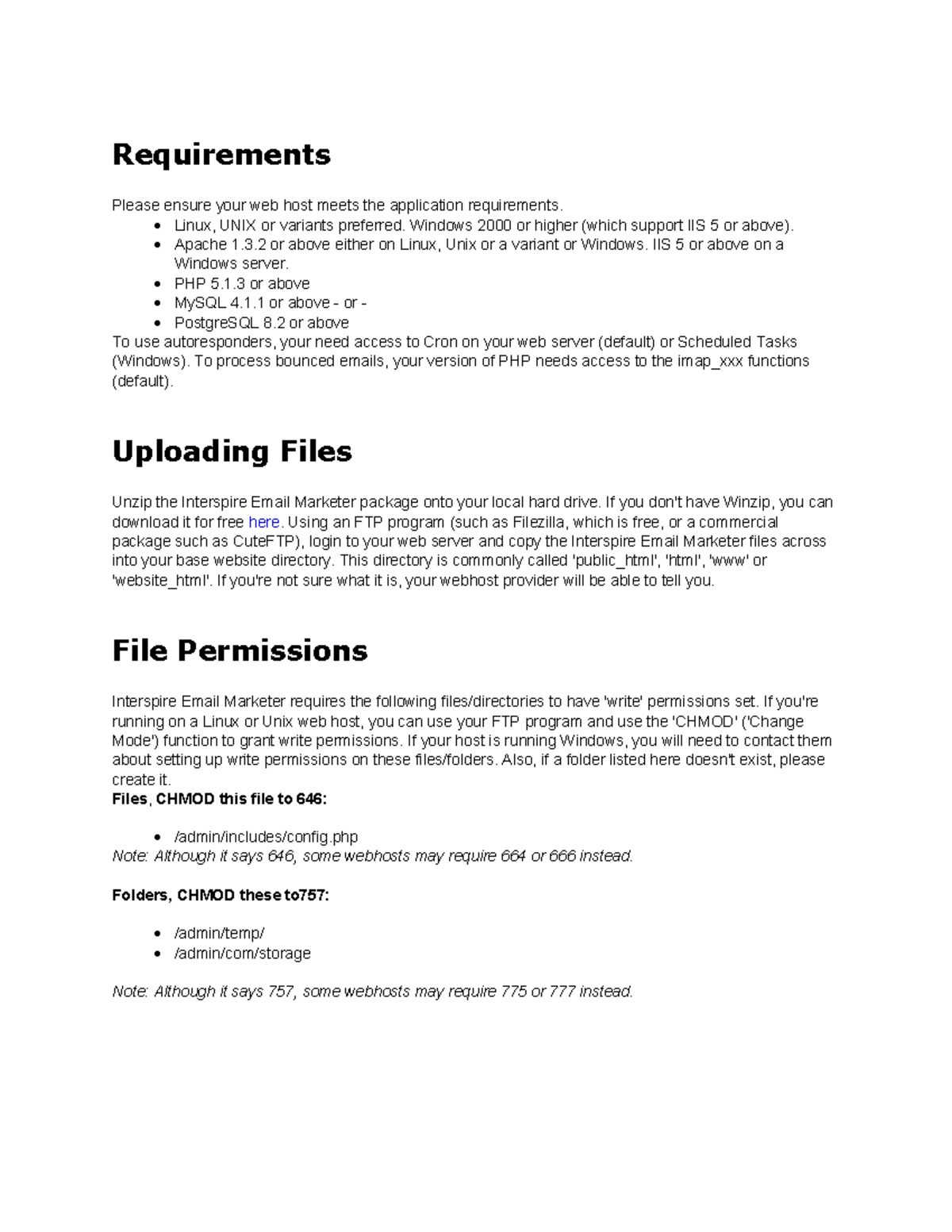 Install Guide - Requirements Please ensure your web host meets the ...