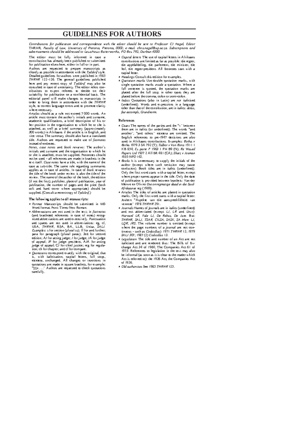 Guideline for referencing authors copy - GUIDELINES FOR AUTHORS ...