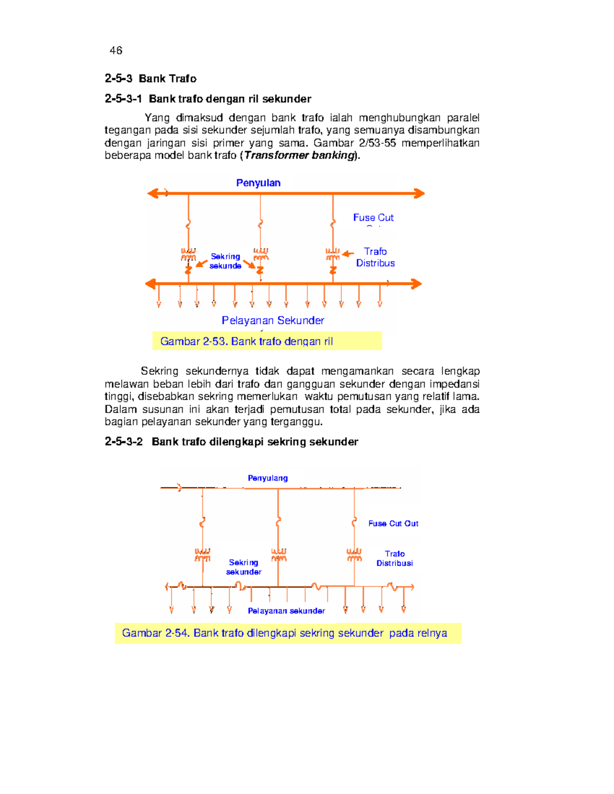 Teknik Distribusi Tenaga Listrik Jilid 1-61-70 - 46 2-5-3 Bank Trafo 2 ...