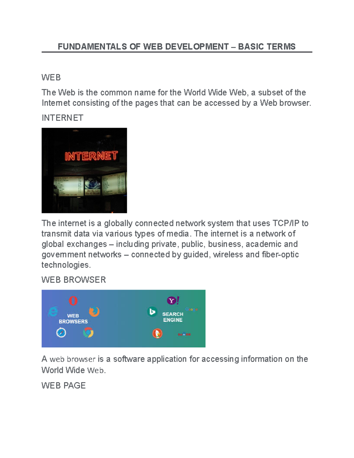 Fundamentals OF WEB Development JULY 2020 - FUNDAMENTALS OF WEB ...