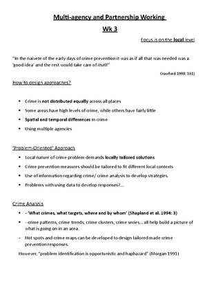 Lecture 3 - Aims and Justifications of Punishment Notes - Lecture 3 ...