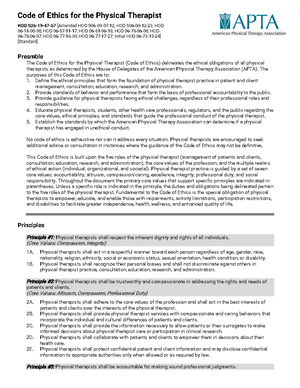 APTA Core values - PROFESSIONALISM IN PHYSICAL THERAPY: CORE VALUES BOD ...