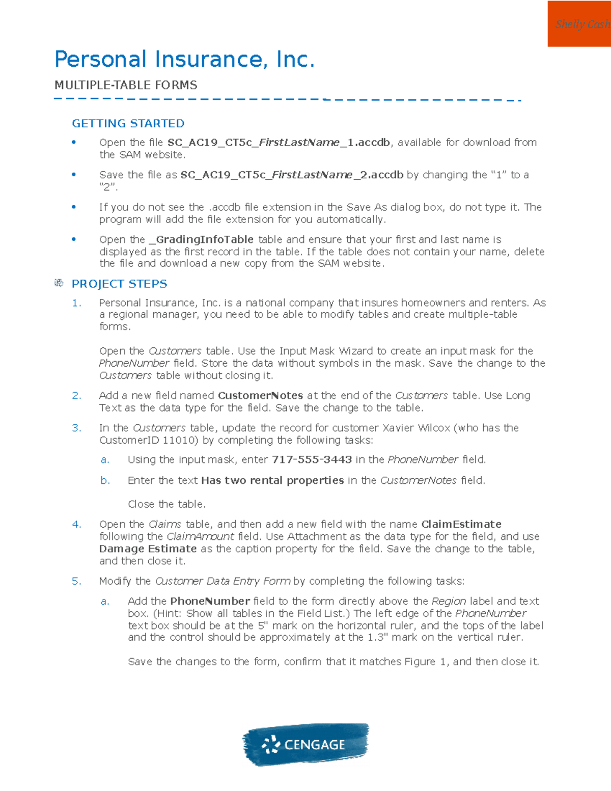 Instructions SC AC19 CT5c - Personal Insurance, Inc. MULTIPLE-TABLE ...