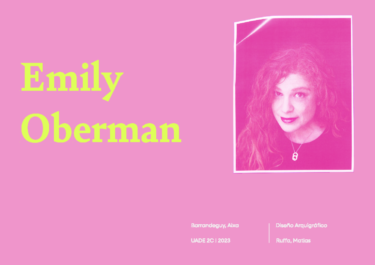 Barrandeguy - Emily Oberman - Parcial - Emily Oberman Barrandeguy, Aixa ...