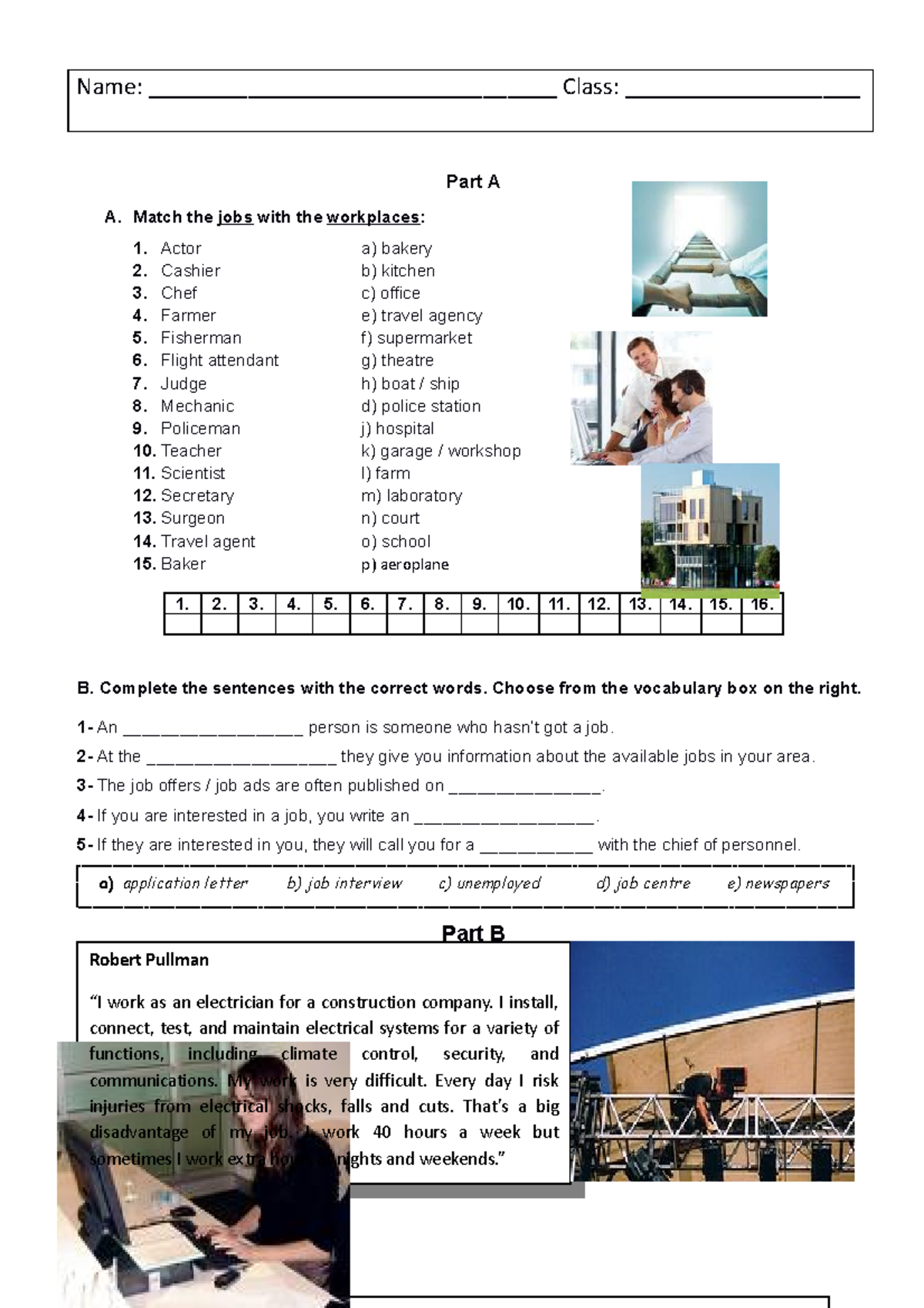 Test module 8 - assessment test. - Name ...