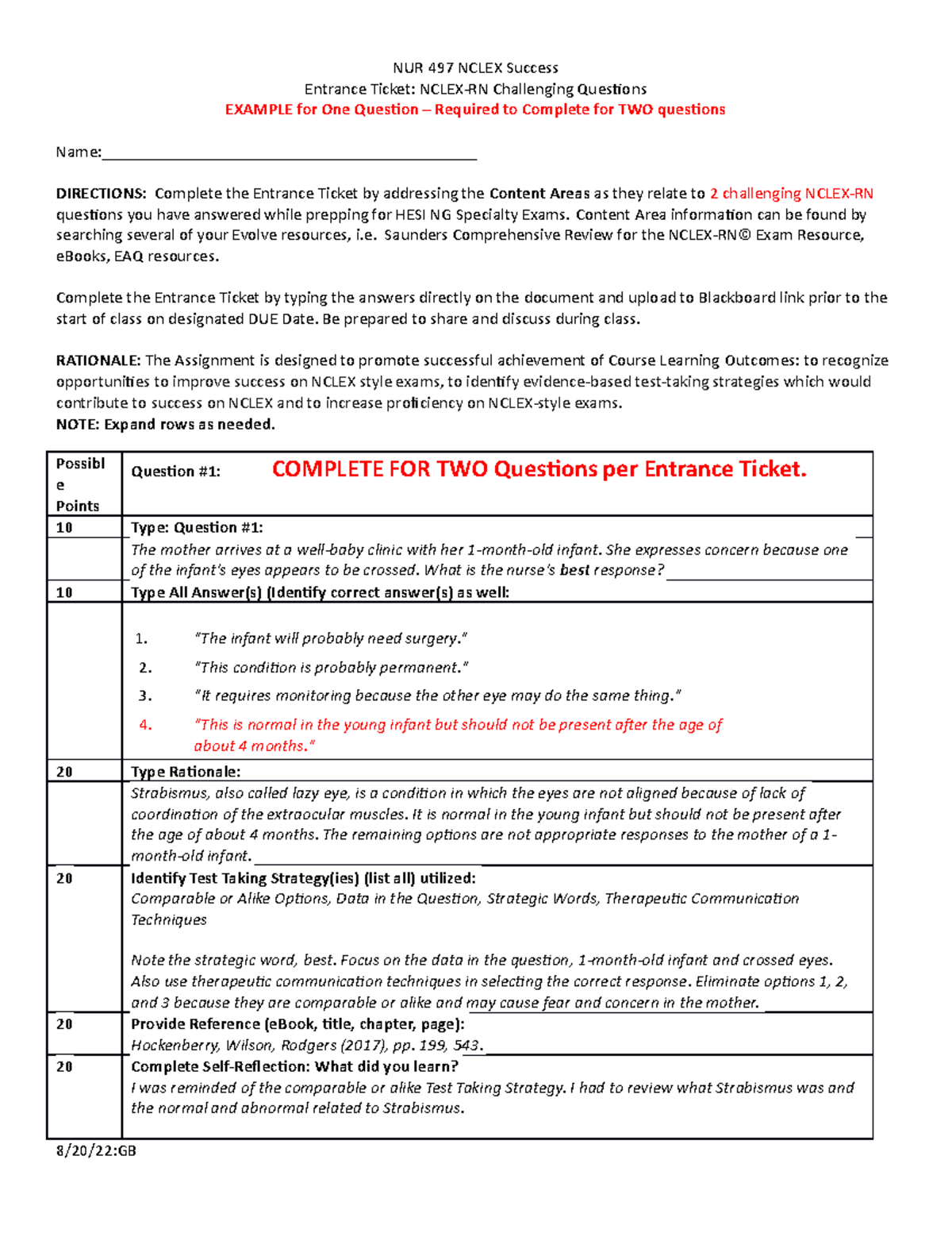 NUR 497 Nclex Challenging Questions Example - NUR 497 NCLEX Success ...
