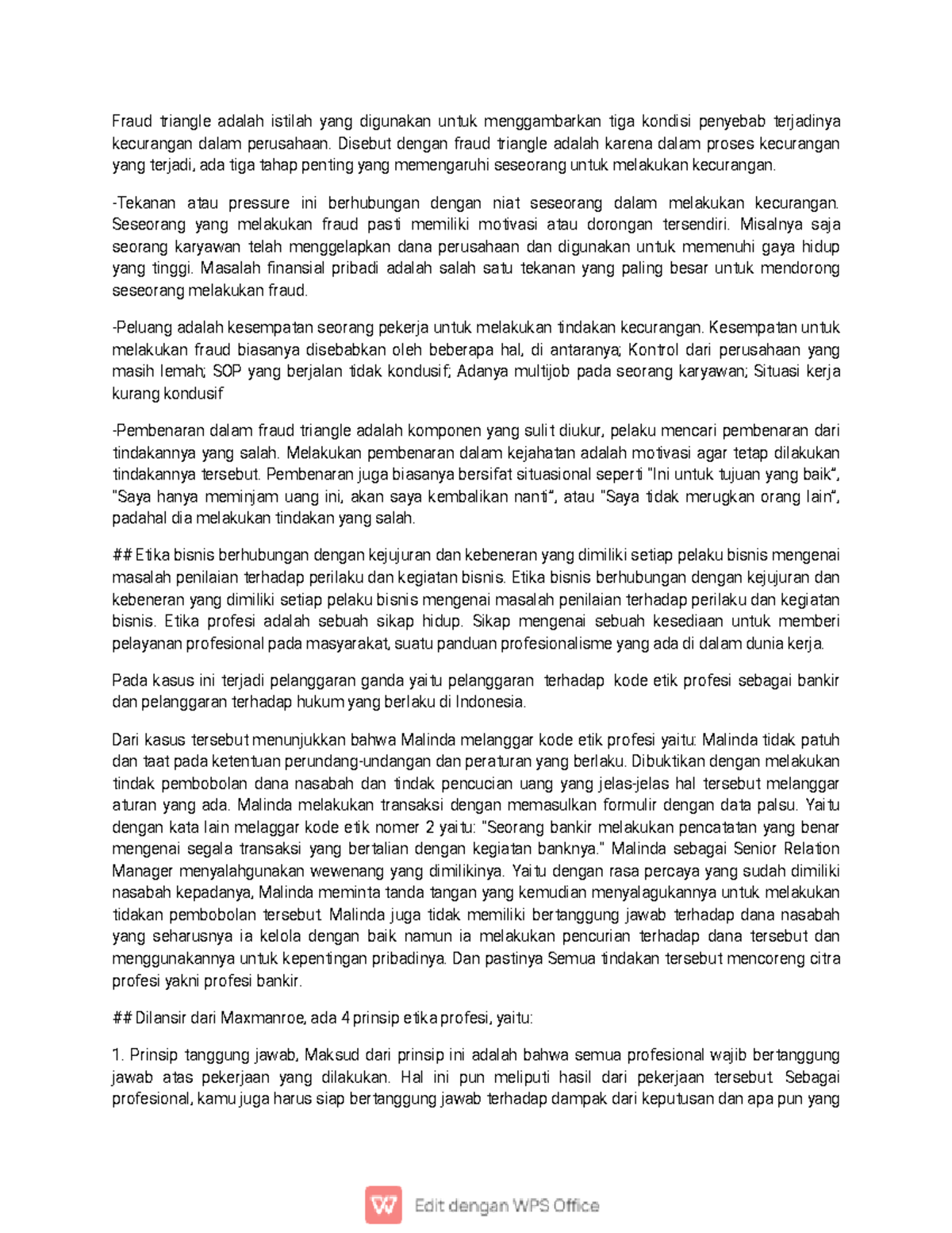 Audit fraud triangle - kecurangan tersistem - Fraud triangle adalah ...