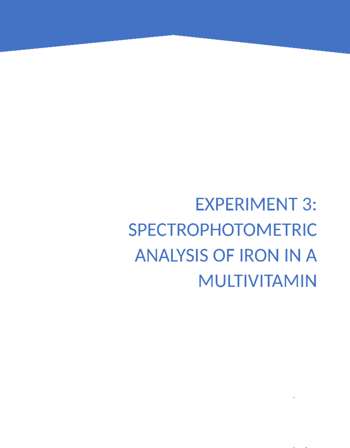 Experiment 3 Lab Report - Experiment 3 Lab Report Questions Calculate ...