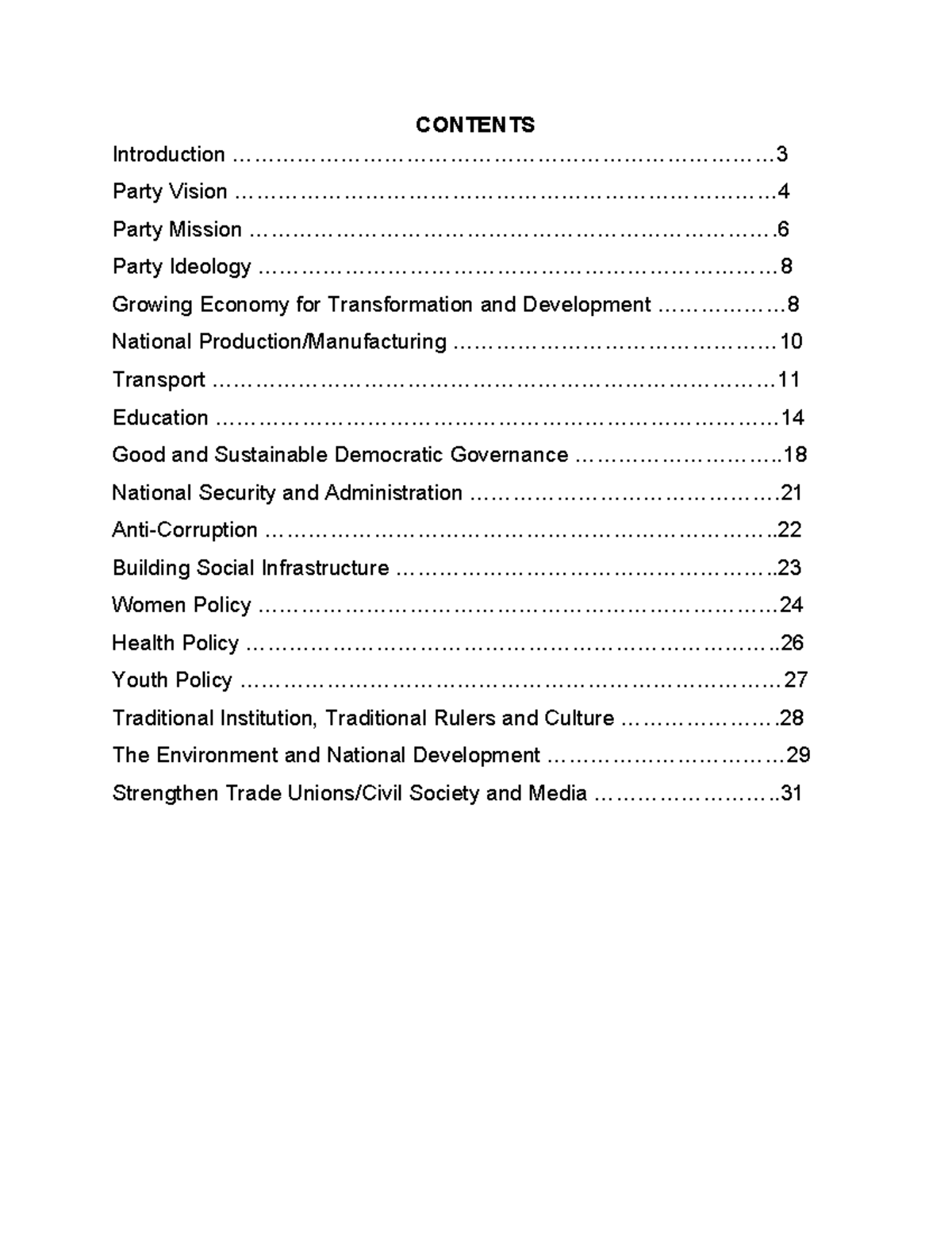 LP-Manifesto - Apt - CONTENTS Introduction - Studocu