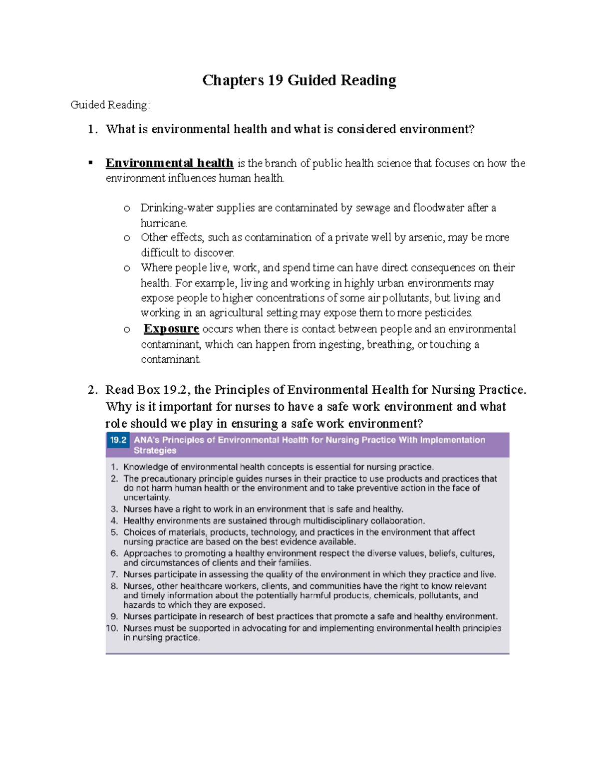 Chapters 19 Guided Reading - Chapters 19 Guided Reading Guided Reading ...