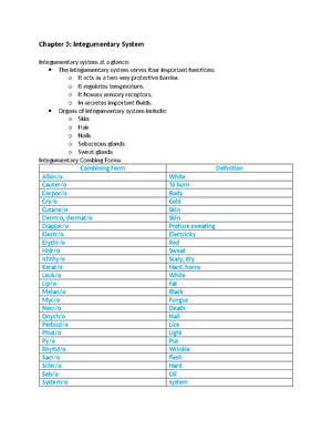 Chapter 1 - Chapter 1 Building medical terms from word parts Word roots ...