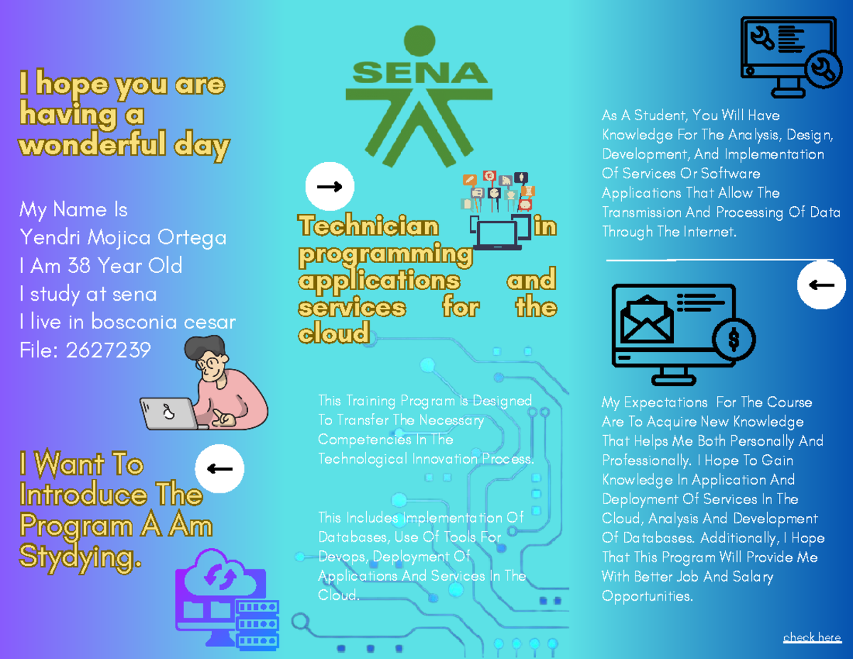 Folleto GA4-240202501-AA2-EV01 - I hope you are having a wonderful day I hope you are having a ...