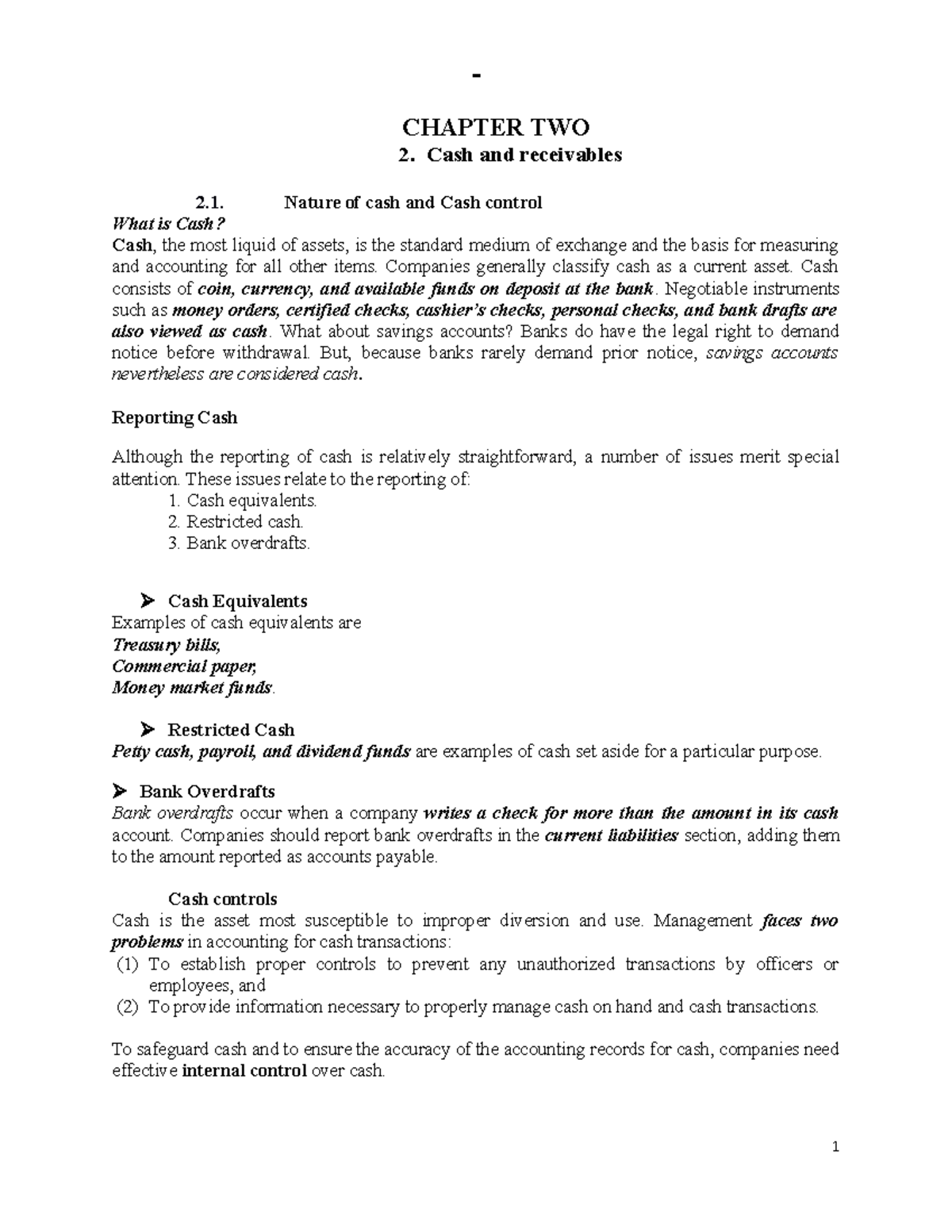 Chapter 2 This Is Fundamentals Of Accounting Ii Lecture Notes