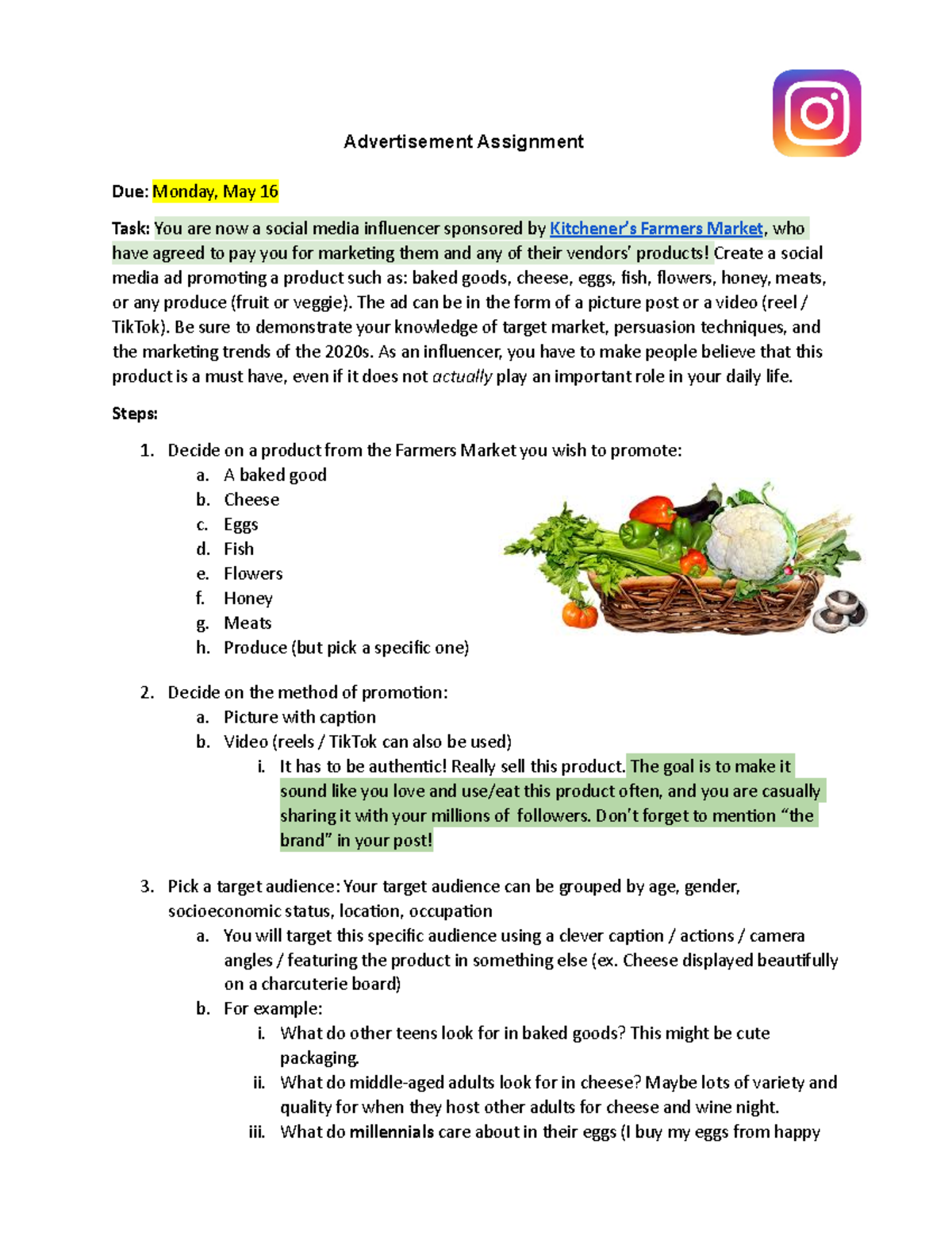 Copy of BMI - Social Media Marketing Assignment - Advertisement ...