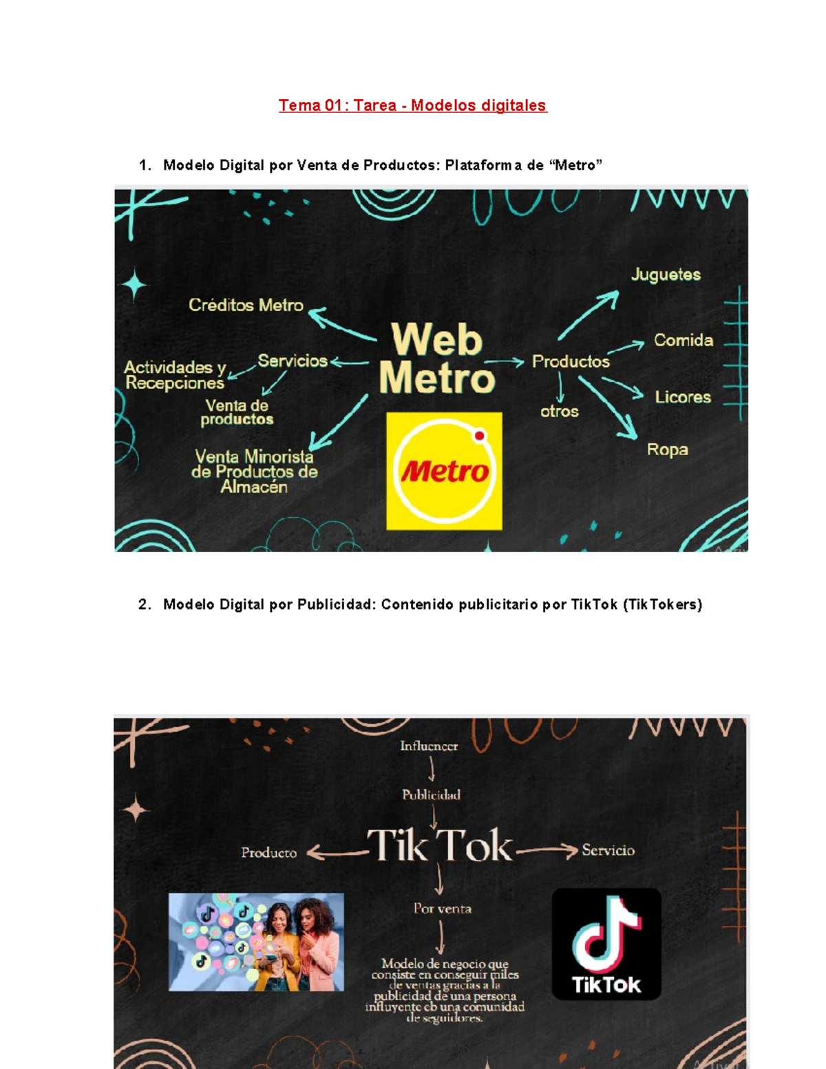 Tarea 01- Modelos Digitales - negocios digitales - Tema 01: Tarea ...