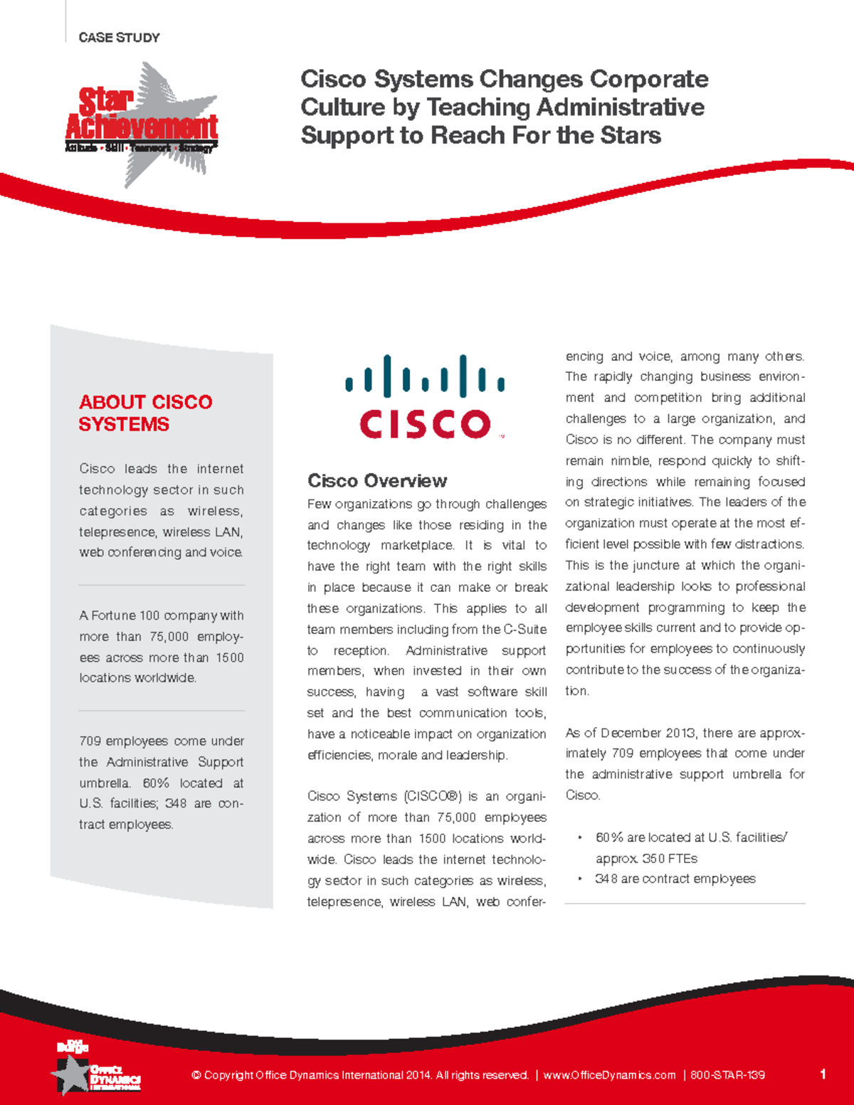 Cisco Systems Case Study - Cisco Systems Changes Corporate Culture by ...