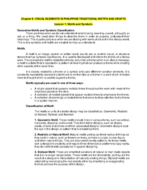 Chapter 1 Art Appreciation - CHAPTER 1 Importance and Relevance of Art ...