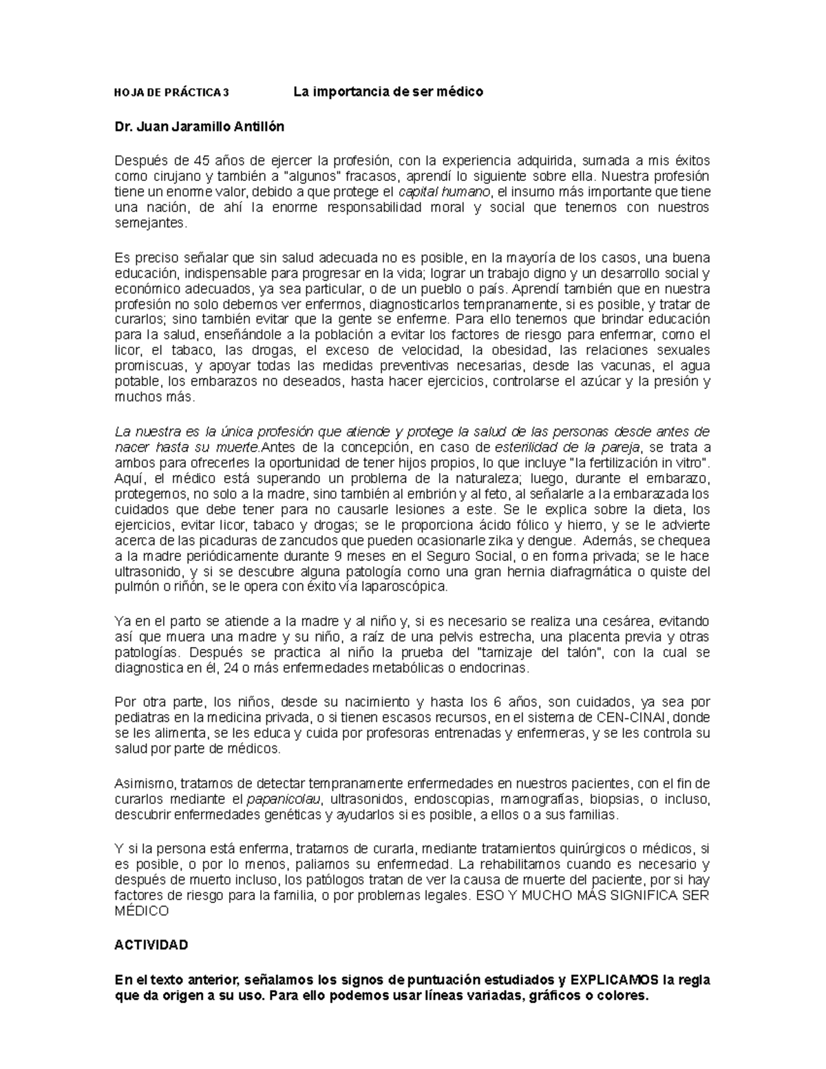 2023012212013 2 - Jhhhjj - HOJA DE PRÁCTICA 3 La importancia de ser ...