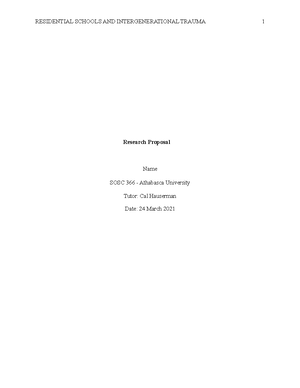 HADM 400 - Assignment 1 - Short Essay - Assignment #1 - Short Essay Name HADM 400 - Athabasca ...
