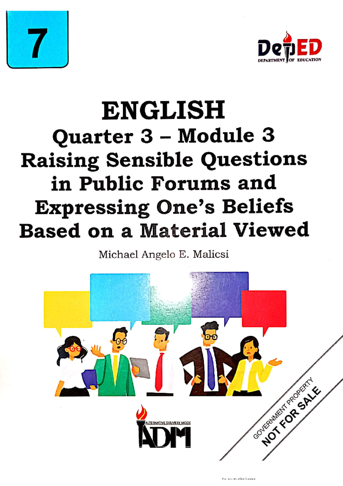 Q3 English Module 3 - High School - Studocu