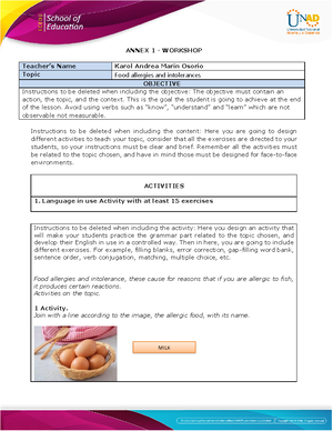 Activity Guide and Evaluation Rubric - Task 2 - Analog didactic language materials - Activity ...