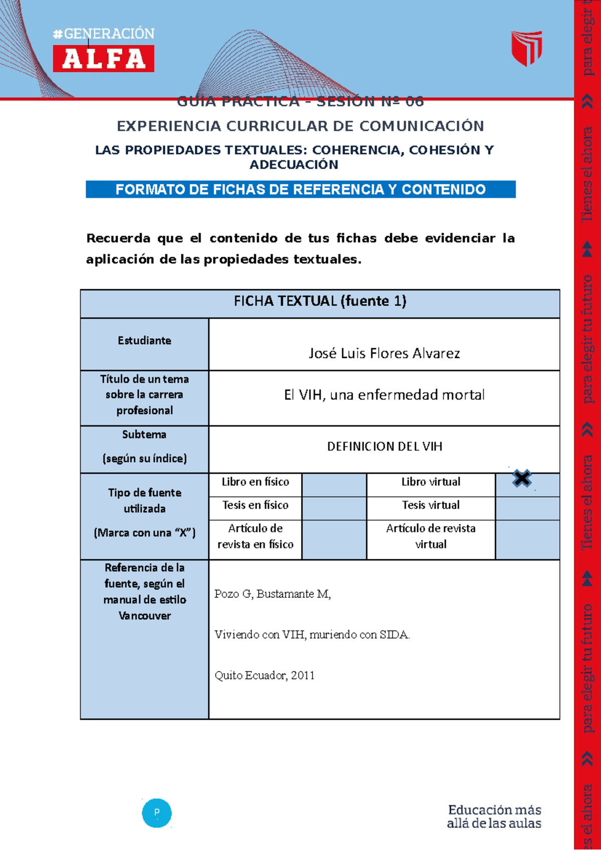 Examen Parcial - | GUÍA PRÁCTICA – SESIÓN Nº 06 EXPERIENCIA CURRICULAR DE COMUNICACIÓN LAS - Studocu