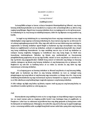 DO Filipino-7 Q1 Mod1 Week1 - Filipino Unang Markahan– Modyul 1: Kwentong-bayan 7 Alamin Ang ...