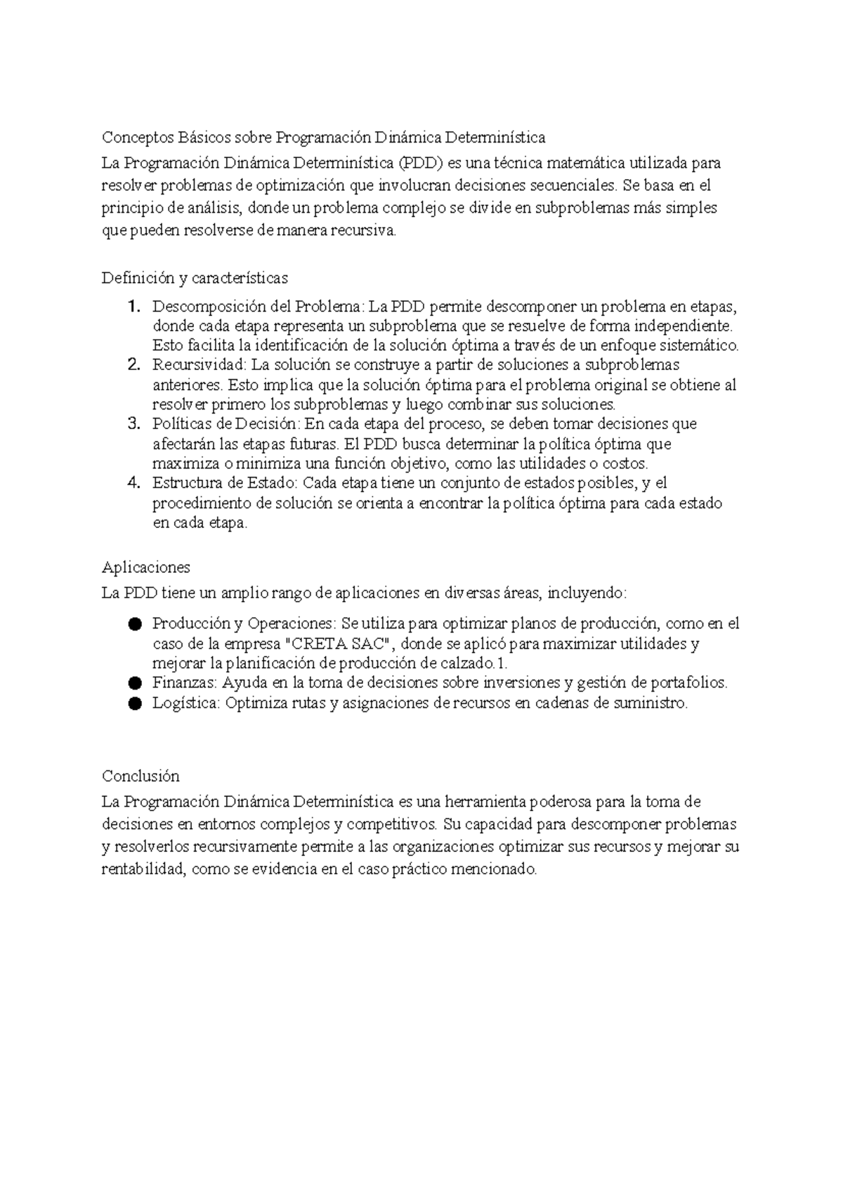 Conceptos BÁ Sicos - Conceptos Básicos sobre Programación Dinámica ...