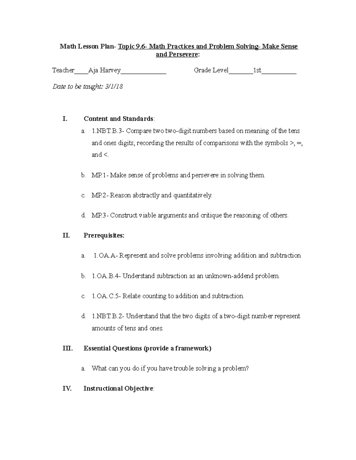 374241526-math-9 - Babwhb Hwhw Hshsh - Math Lesson Plan- Topic 9- Math ...