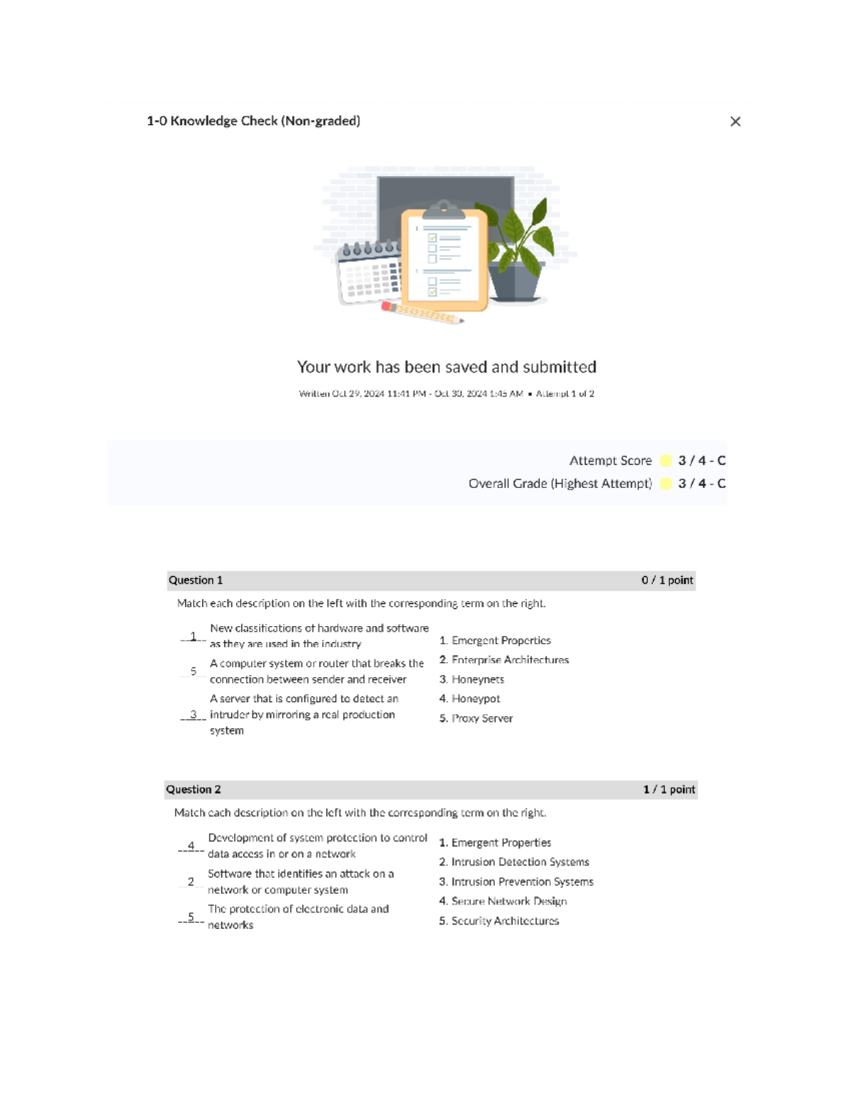 Module One CYB-310 1-0 Knowledge Check (Non-graded) - Knowledge Check ...