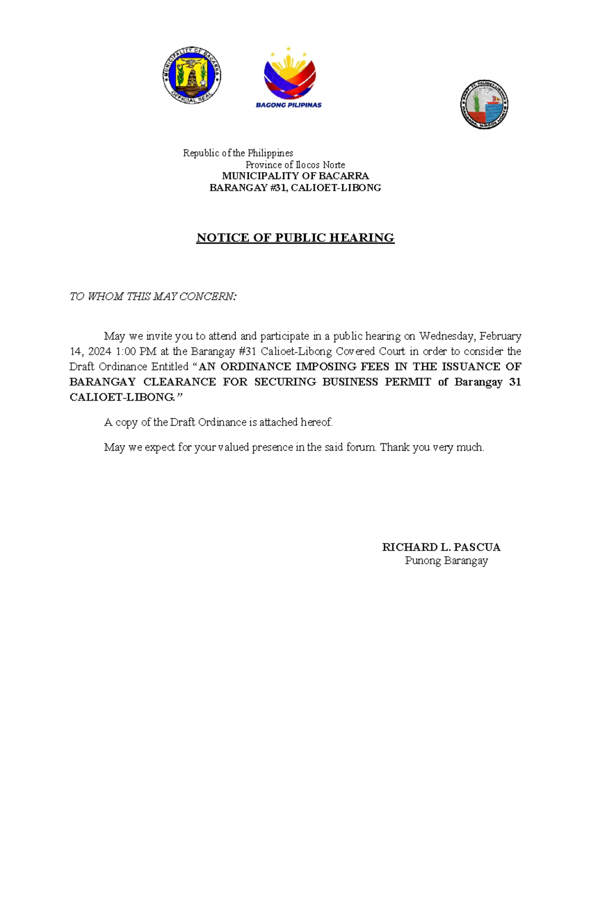 31- Calioet - Research - Province of Ilocos Norte MUNICIPALITY OF ...