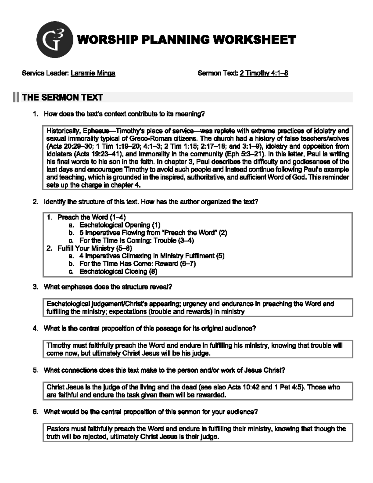 G3 sheet part 3 - Text was assigned. Pages 1-2 were to be done before ...