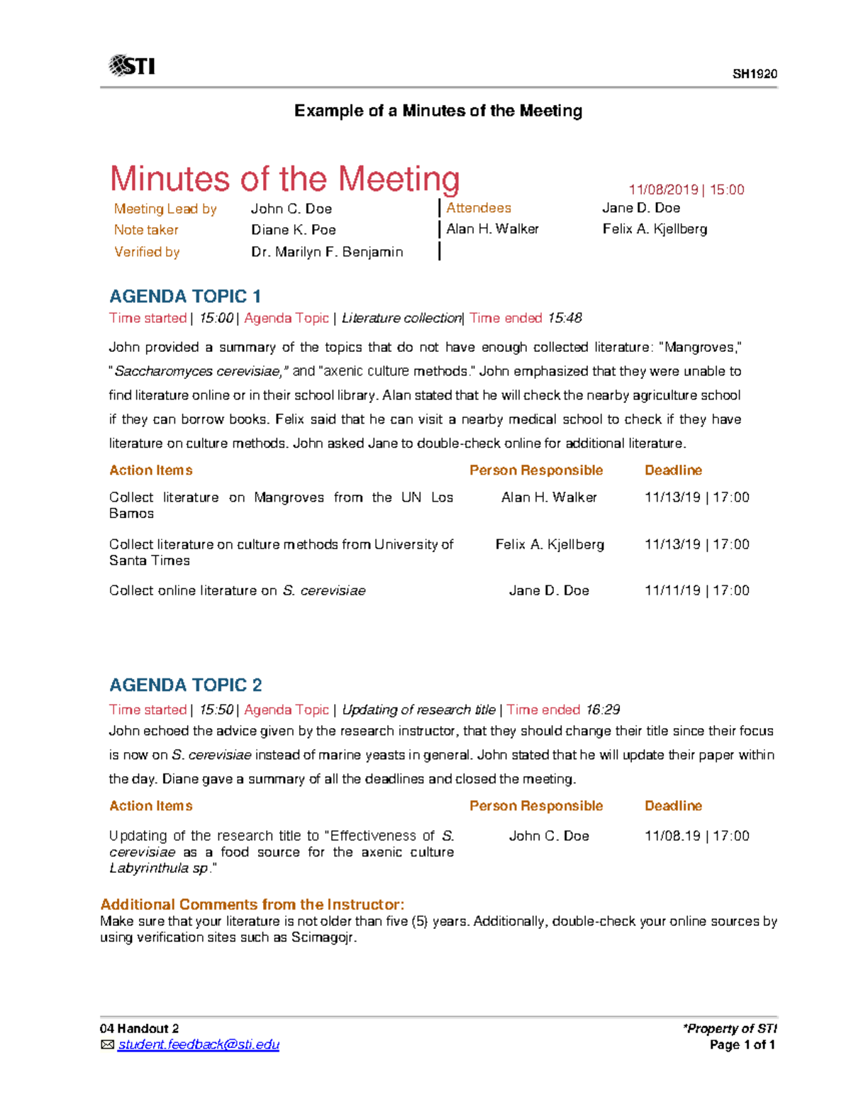 SH1920 - Practical Research 1 04 Handout 2 - SH 04 Handout 2 *Property ...