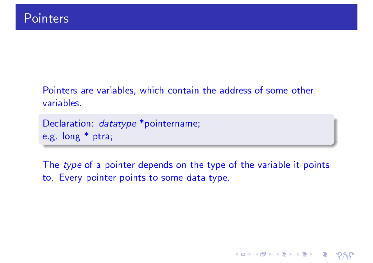 Pointers Pointers Pointers Are Variables Which Contain The Address 4695
