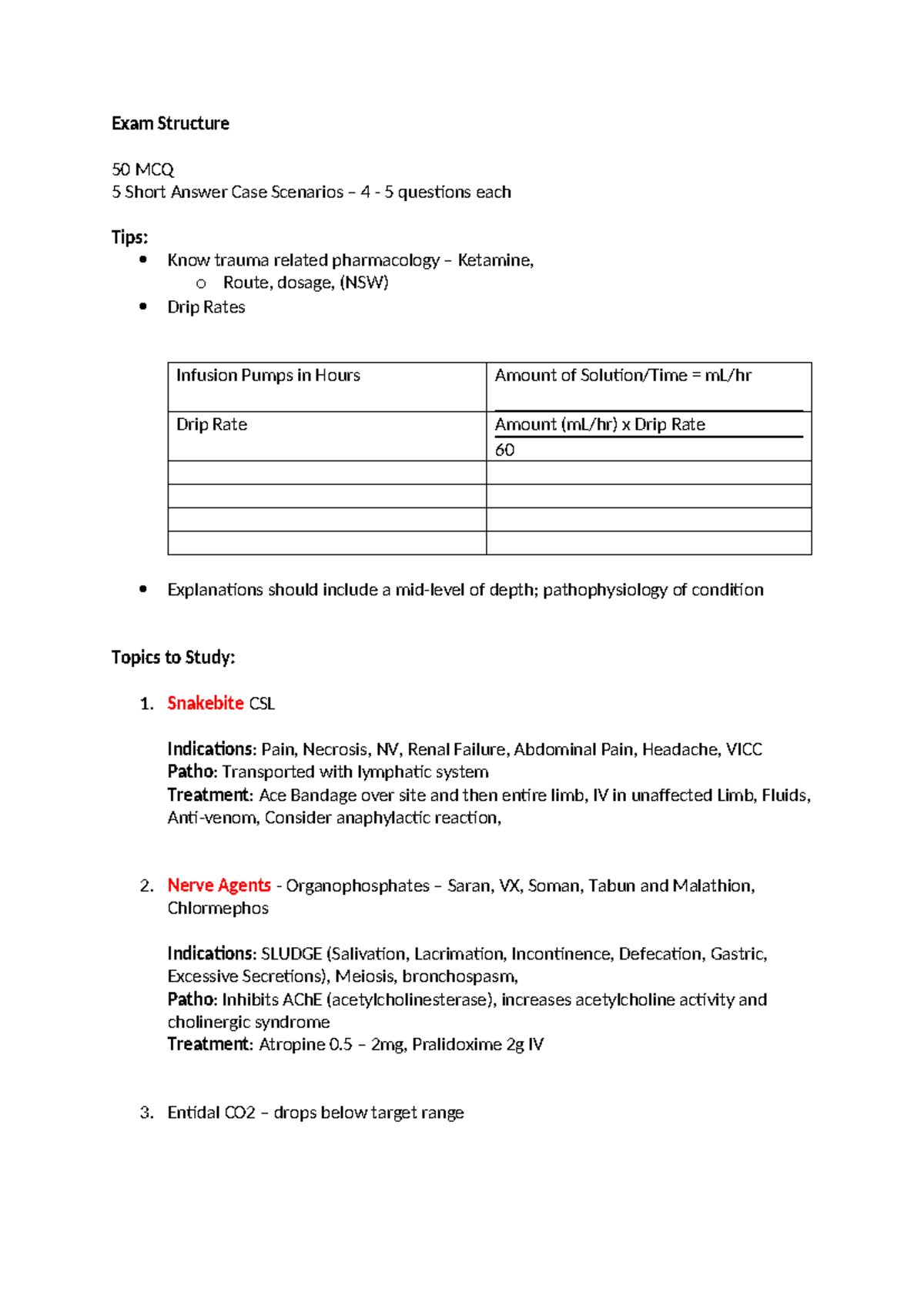 Subject Revision - Exam Structure 50 MCQ 5 Short Answer Case Scenarios ...