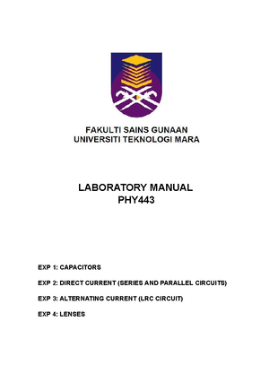 Fatin Nabilah Binti Mazlan - FACULTY OF APPLIED SCIENCES LABORATORY ...