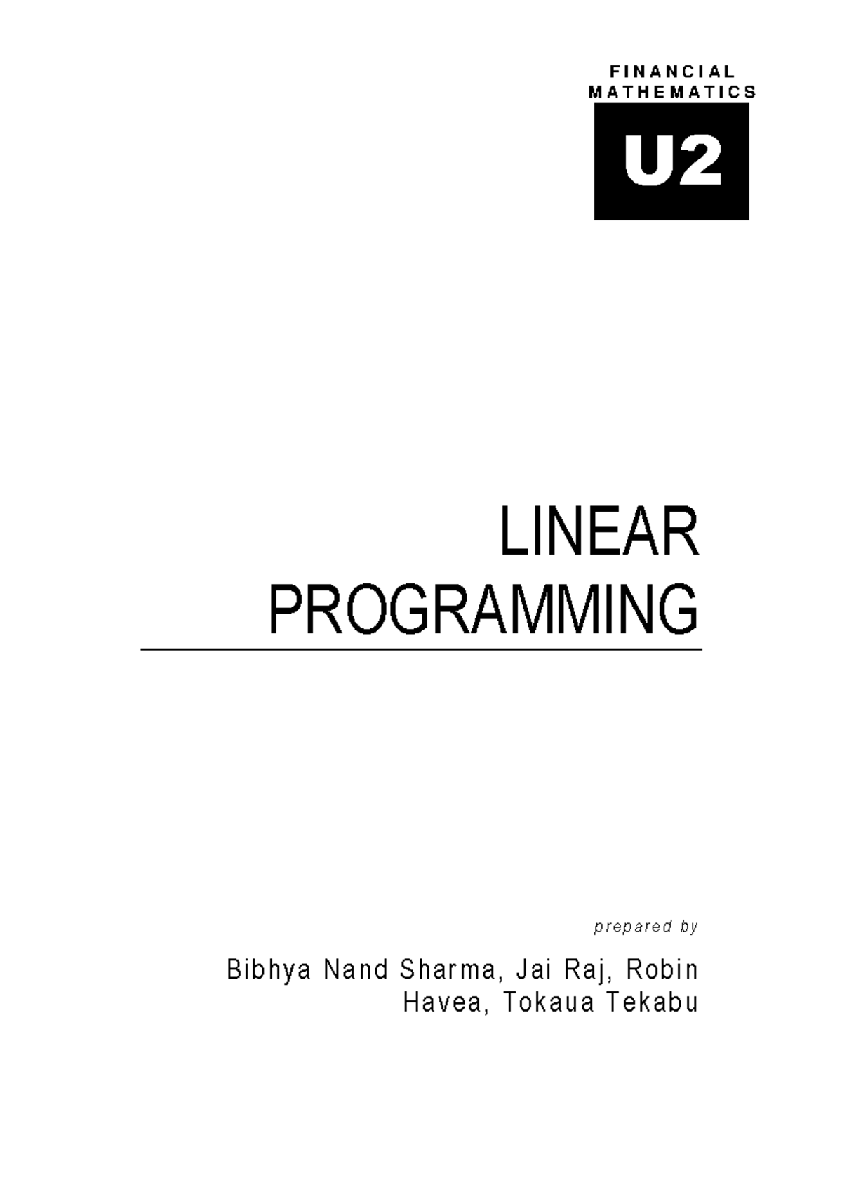 FM101 Unit 2 26-04 - ####### - Studocu