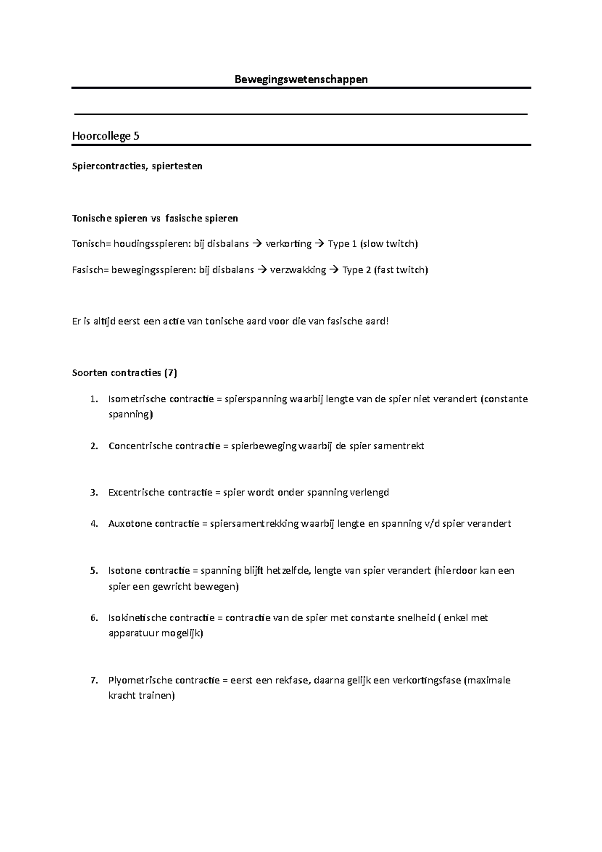 Bewegingswetenschappen H5 - Bewegingswetenschappen - Studocu