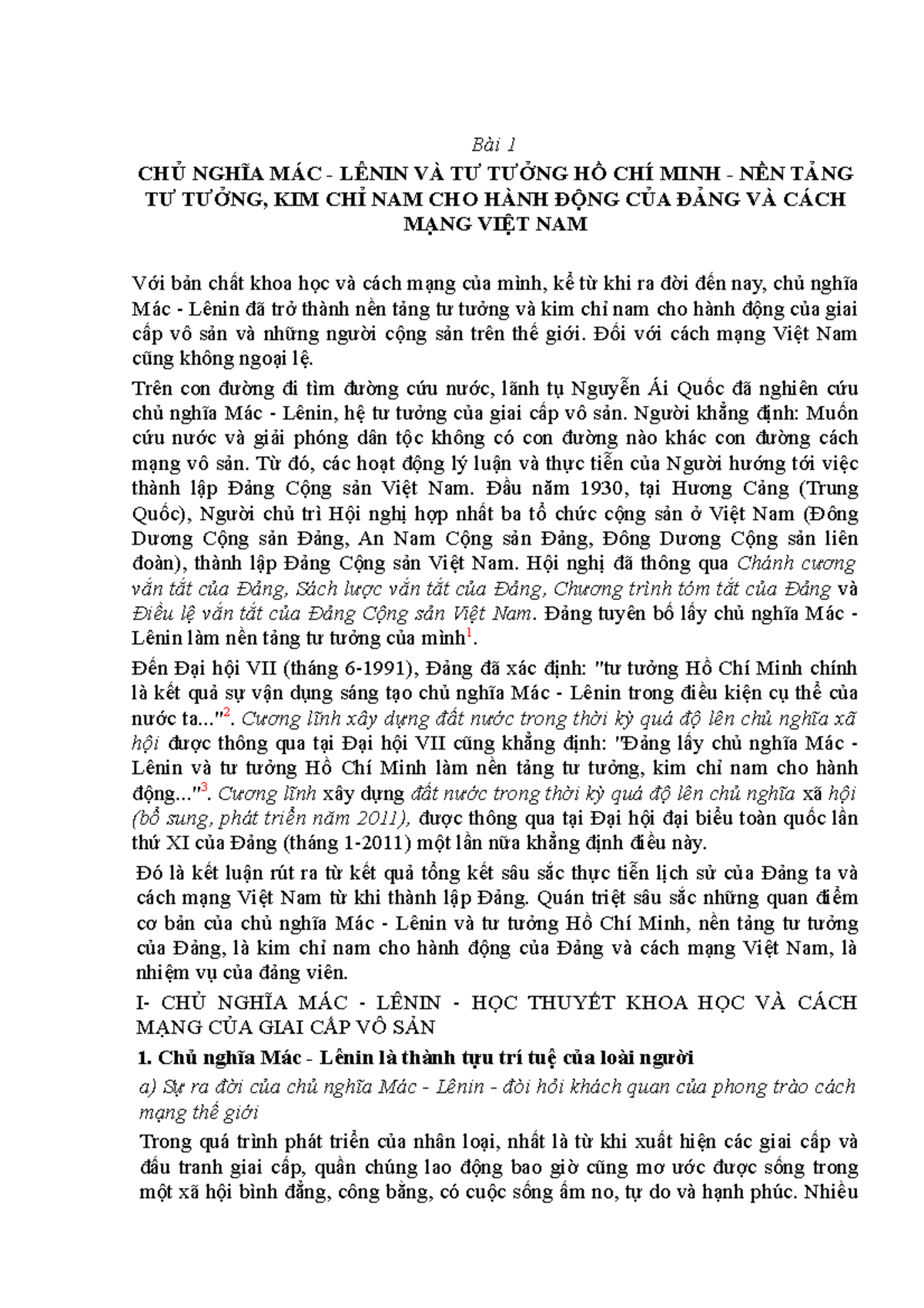 (1) Tai lieu boi duong ly luan chinh tri danh cho dang vien moi CN Mac ...