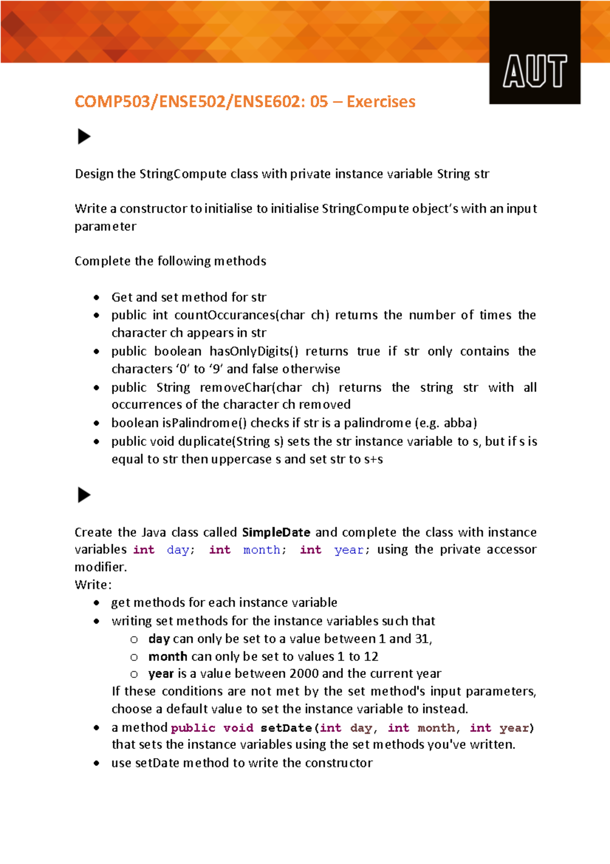 05 String And String Equality Lab Object Oriented Design And