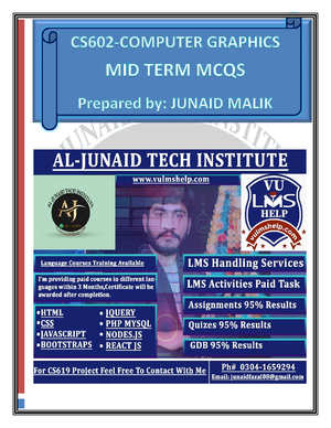 CS606 Handouts updated - Compiler Construction(CS606)- Sohail Aslam Com piler Const r uct ion CS ...