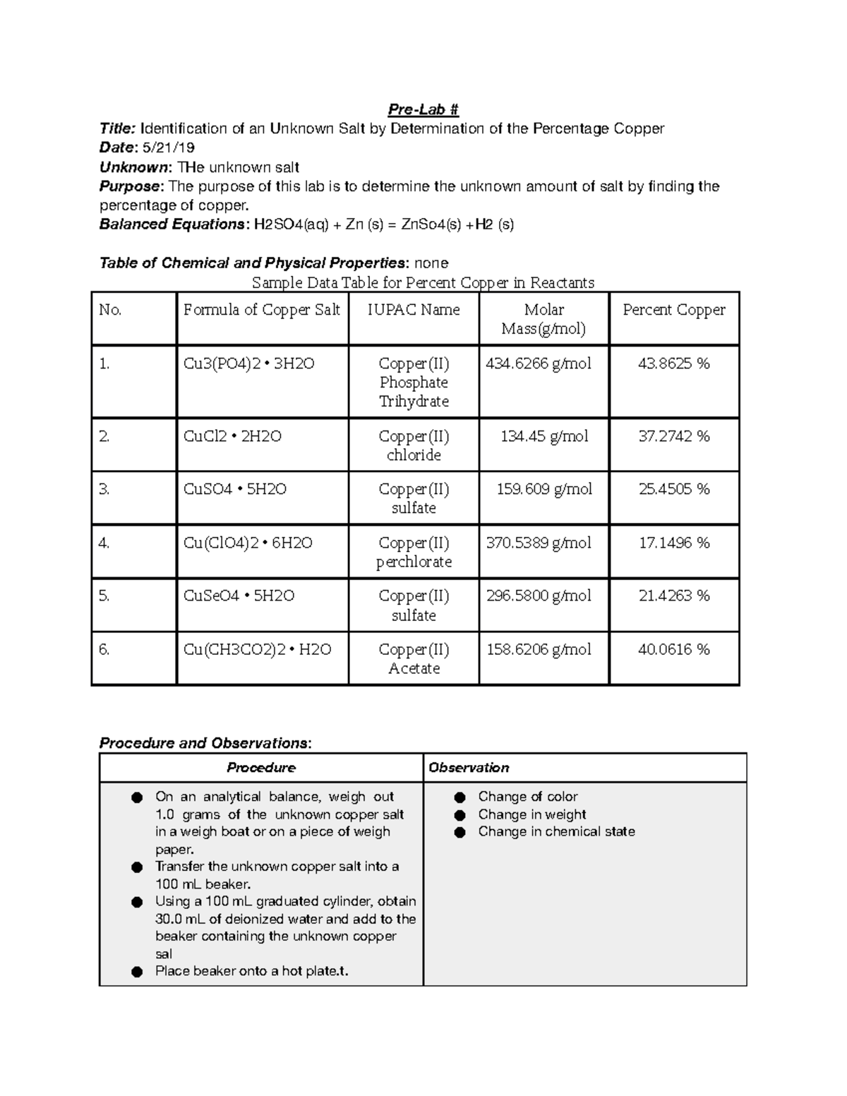 Pre lab 5 - This for mandatory lab projects. - Title: Identification of ...