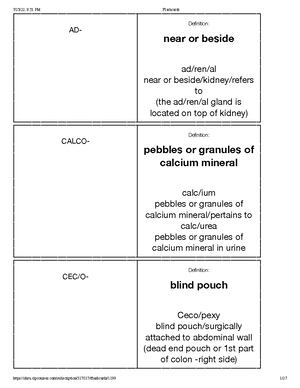 Flashcards Pt. 13 - ACR/O- Definition: extremities, height, and pointed ...